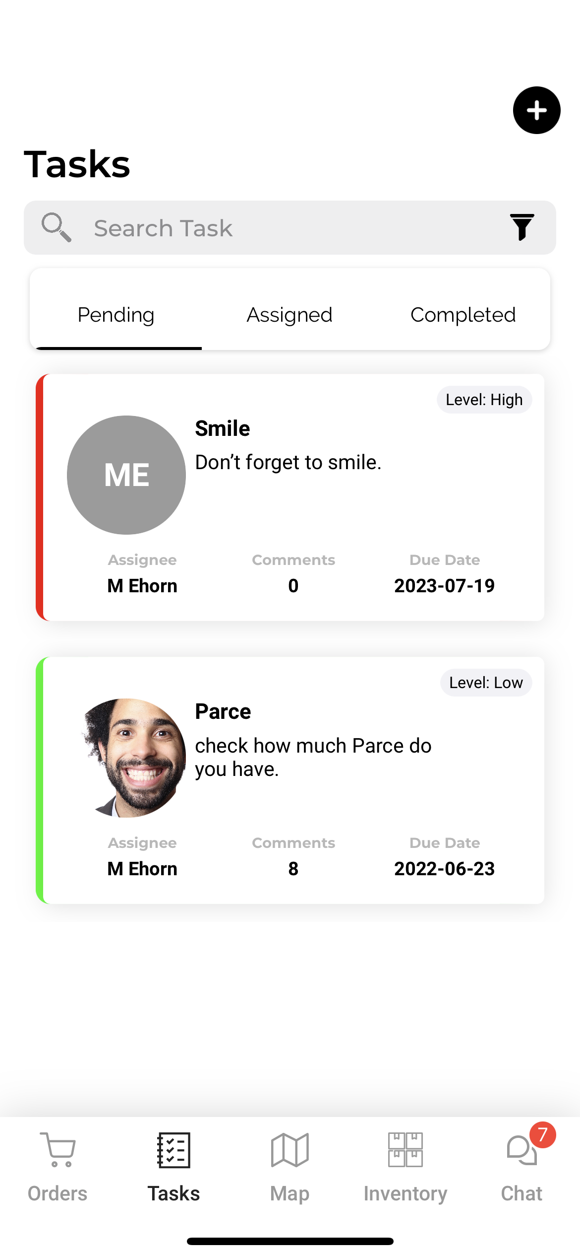 Create a Task – Vende